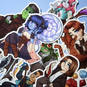 Mighty Nein Stickers - Etsy