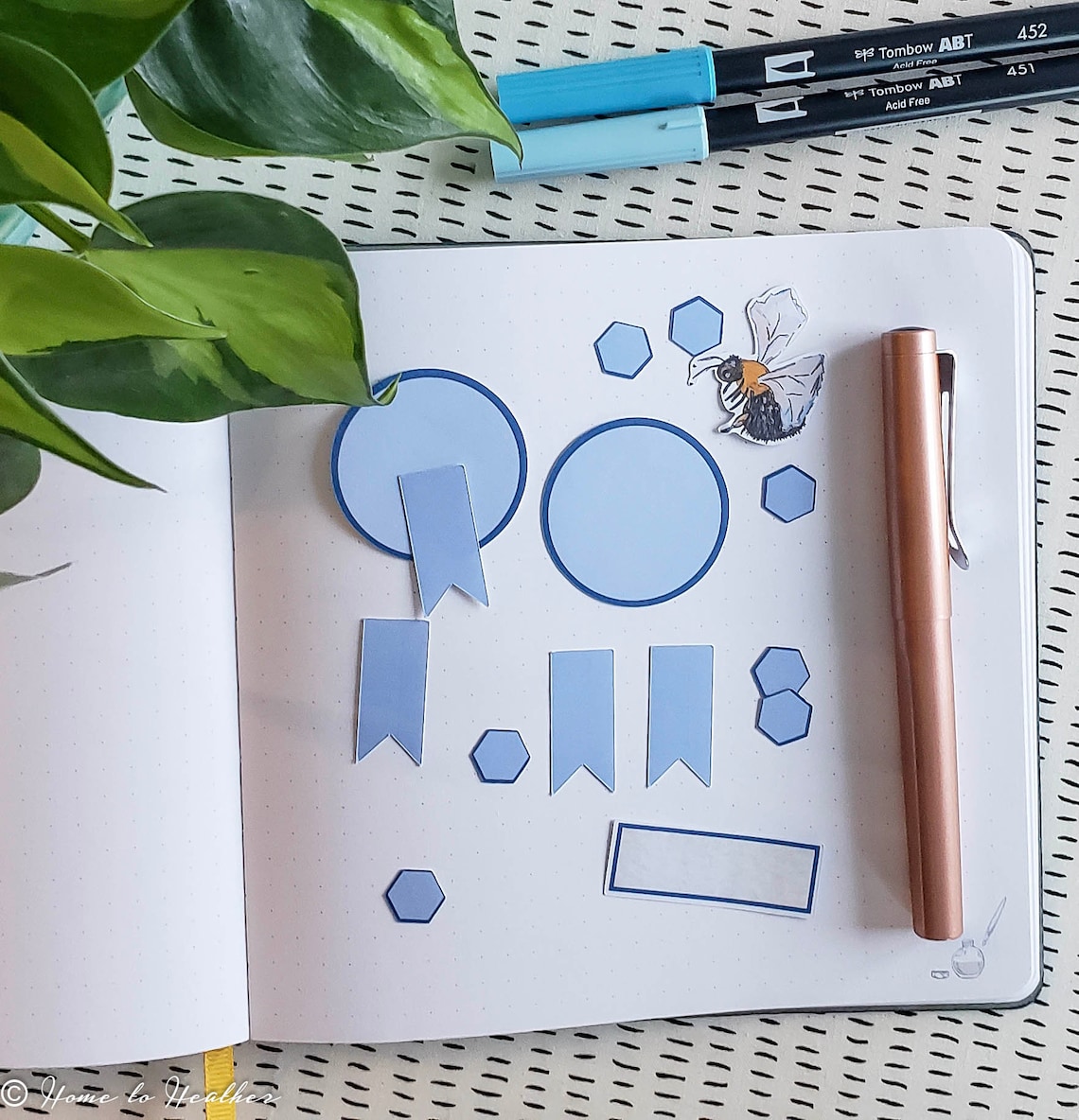 24 Blue Theme Planner Stickers Journal Stickers Junk | Etsy