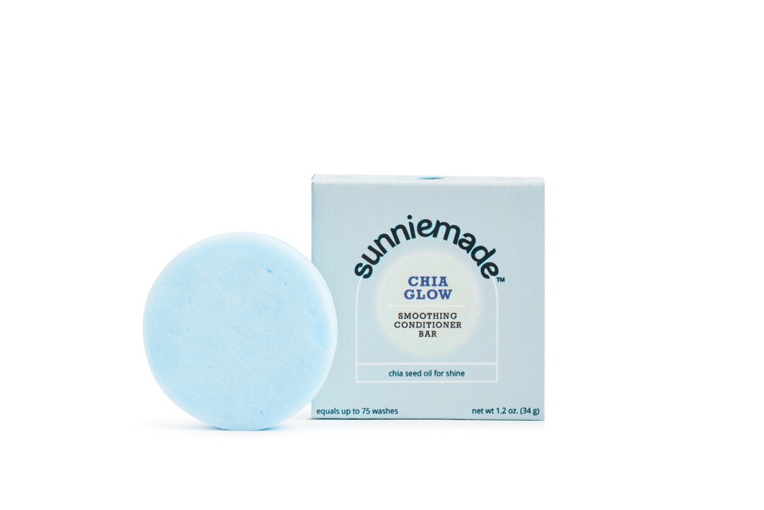 Chia Glow Smoothing Conditioner Bar - Zero Waste Vegan Plastic-free ...