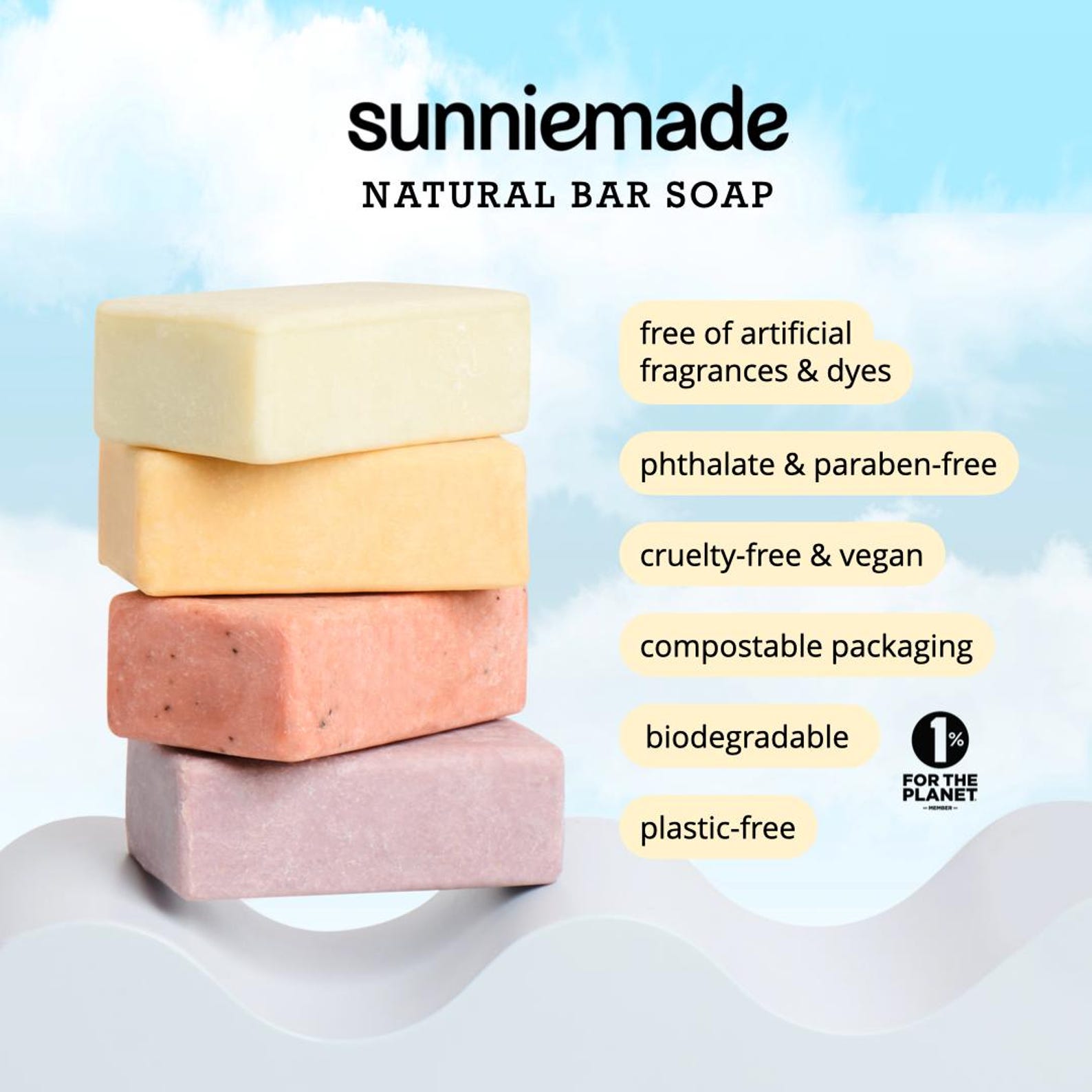 Rise & Grind Exfoliating Body Bar - Essential Oil Zero Waste Body Wash ...