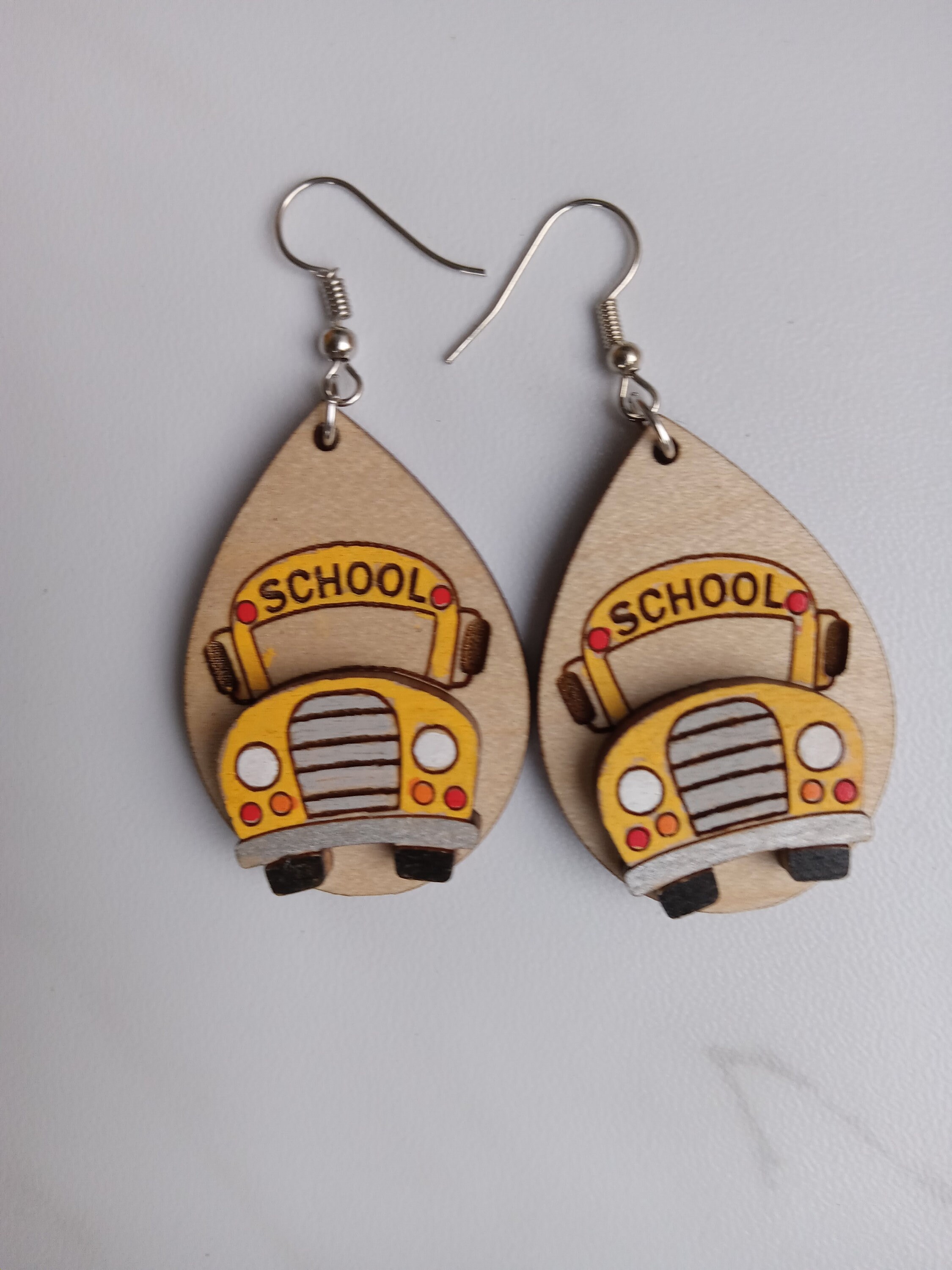 School Bus Teardrop Earrings - Etsy