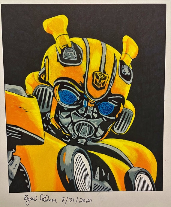 Transformers Bumblebee Face Drawing
