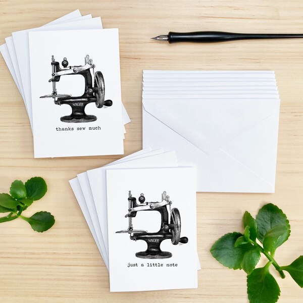 Sewing Themed Note Cards - Etsy
