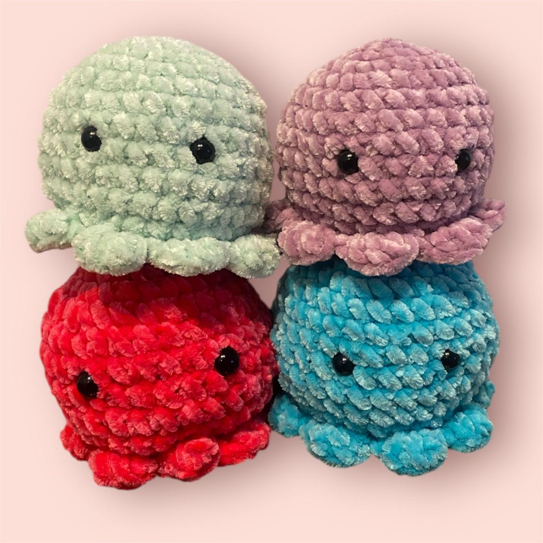 Mini Chunky Octo Plushy - Etsy