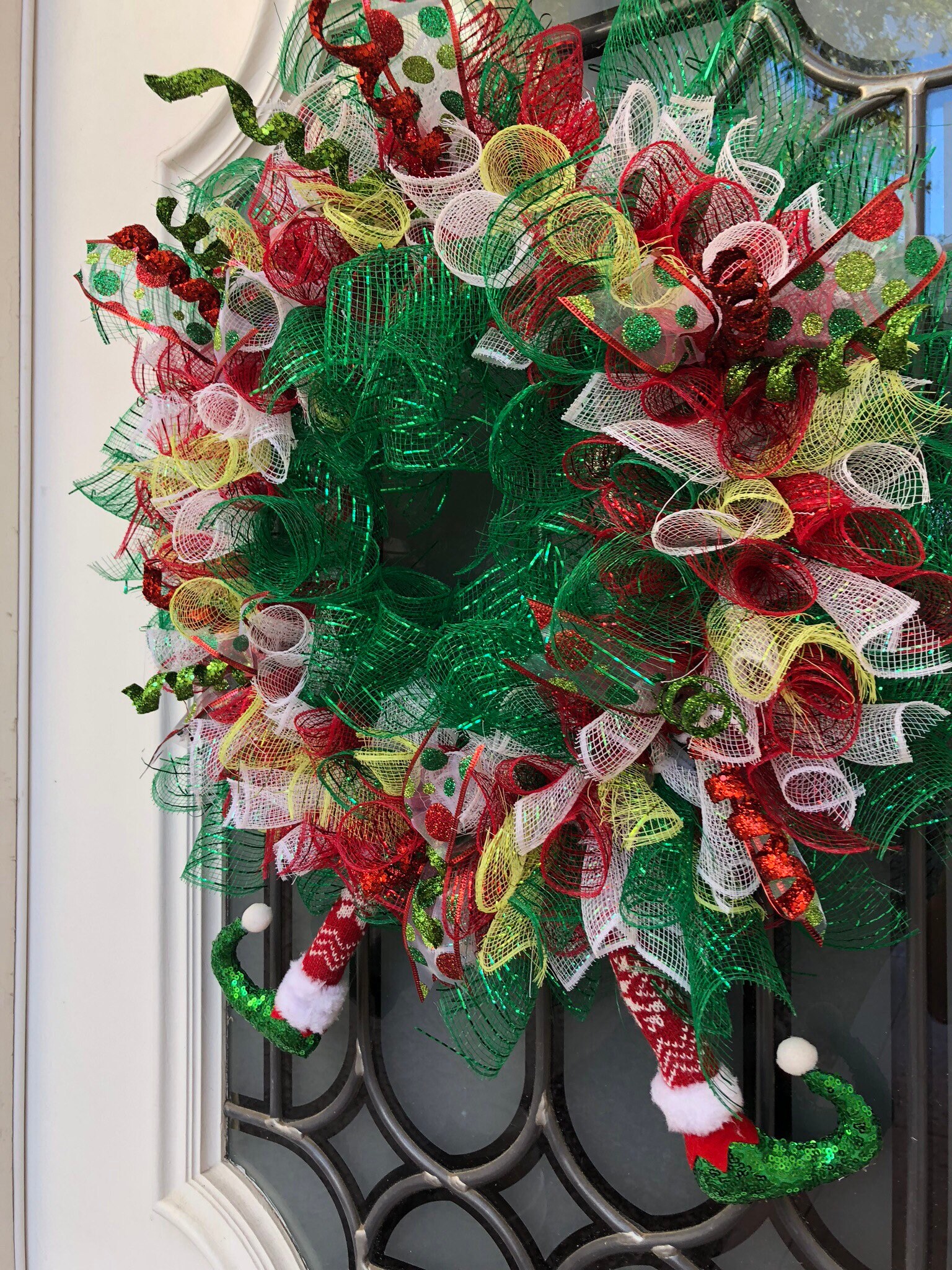 Festive Elf Inspired Christmas Wreath - Etsy
