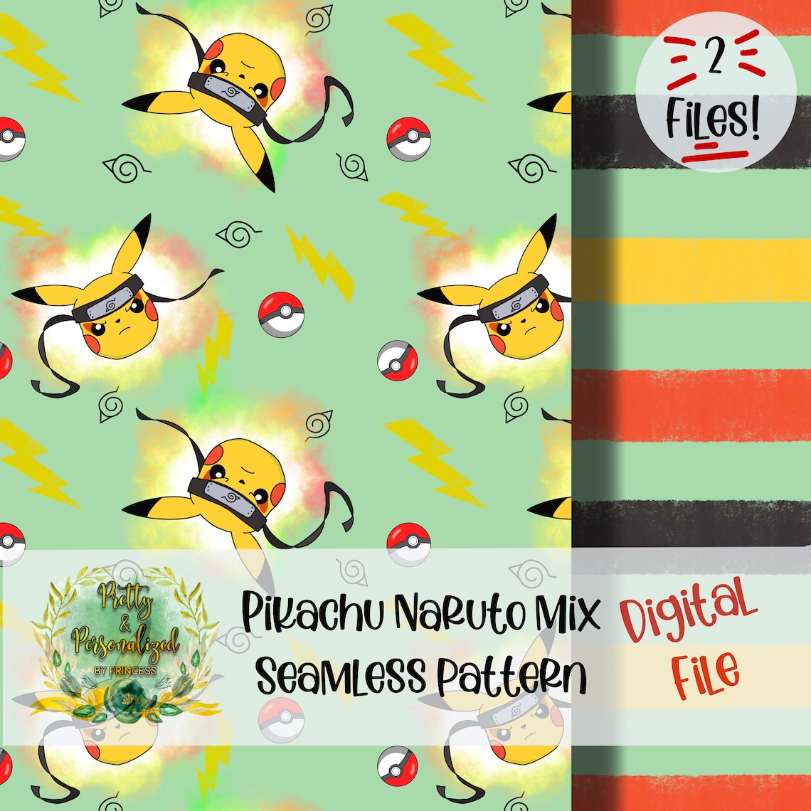 Seamless Anime Pattern - Etsy