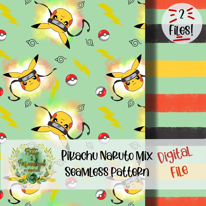 Seamless Anime Pattern - Etsy