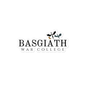 Fourth Wing: Basgiath War College Sticker With Tairn, Sgaeyl and ...