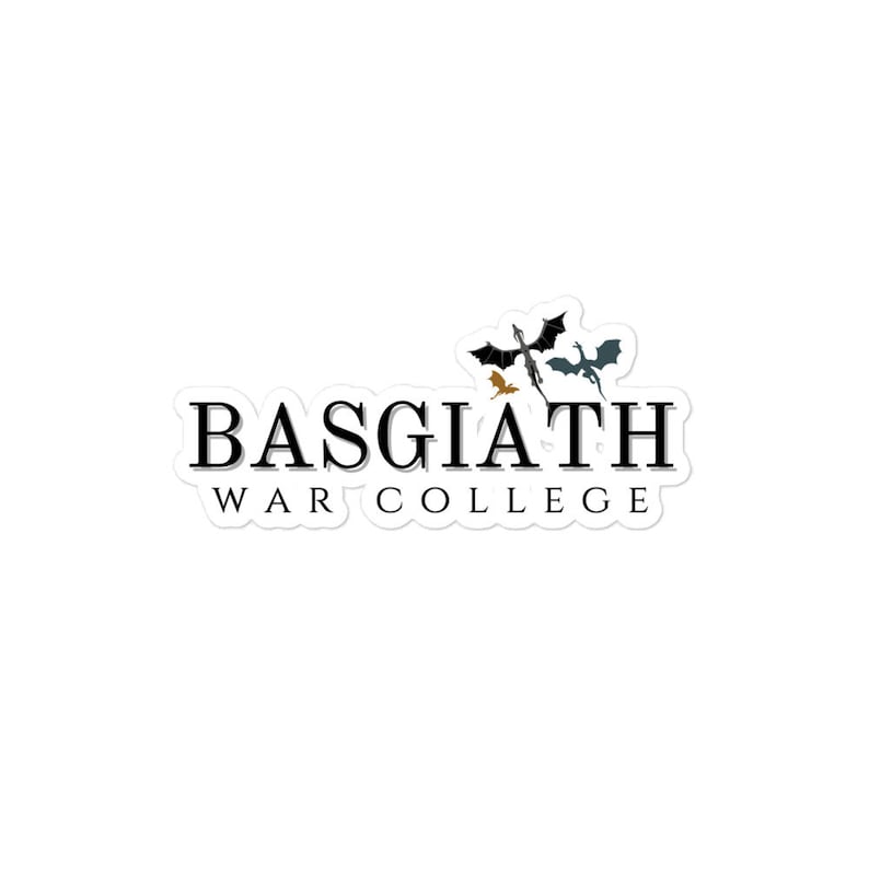 Fourth Wing: Basgiath War College Sticker With Tairn Sgaeyl - Etsy