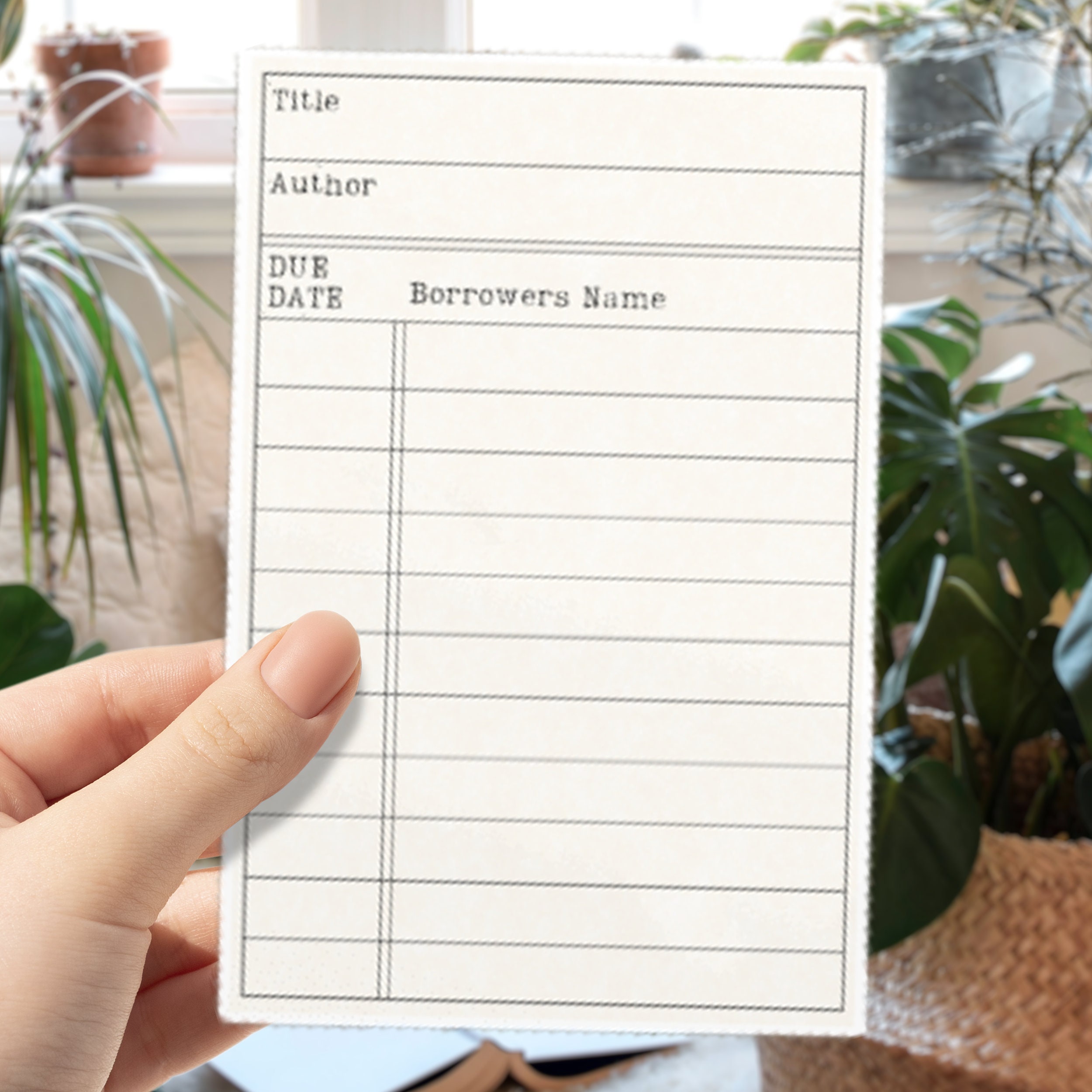 Personal Library Card Digital Download Library Card High Resolution ...