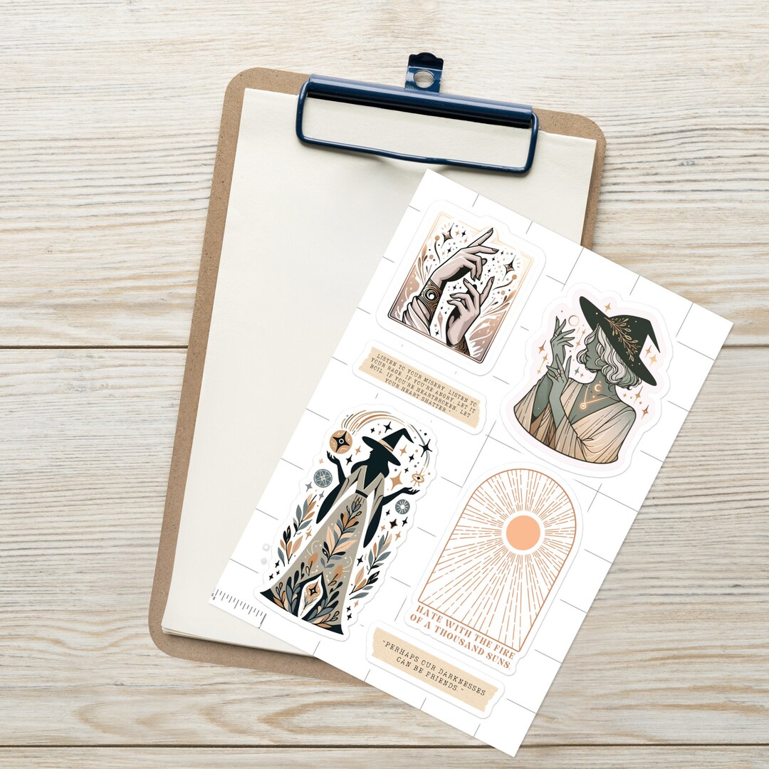 Witch Collector the Witch Walker Series Raina Sticker Sheet, Six ...