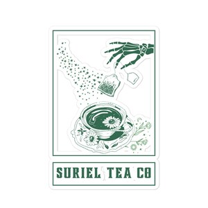 Suriel Tea Co Sticker in Green - Etsy