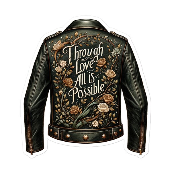 Leather Jacket Stickers - Etsy