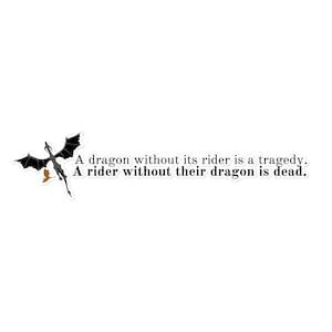Fourth Wing: A Dragon Without Its Rider is a Tragedy Sticker - Etsy
