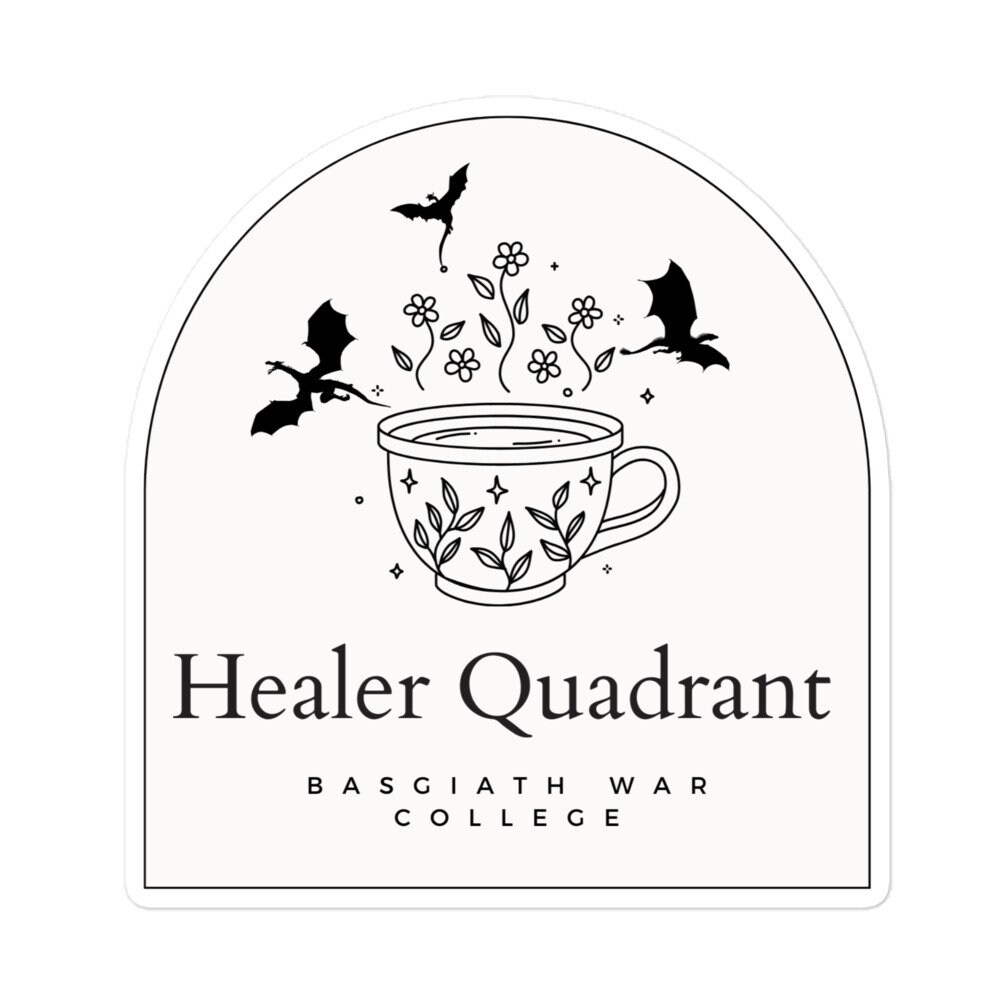 Fourth Wing Basgiath War College Healer Quadrant Bubble-free Stickers ...