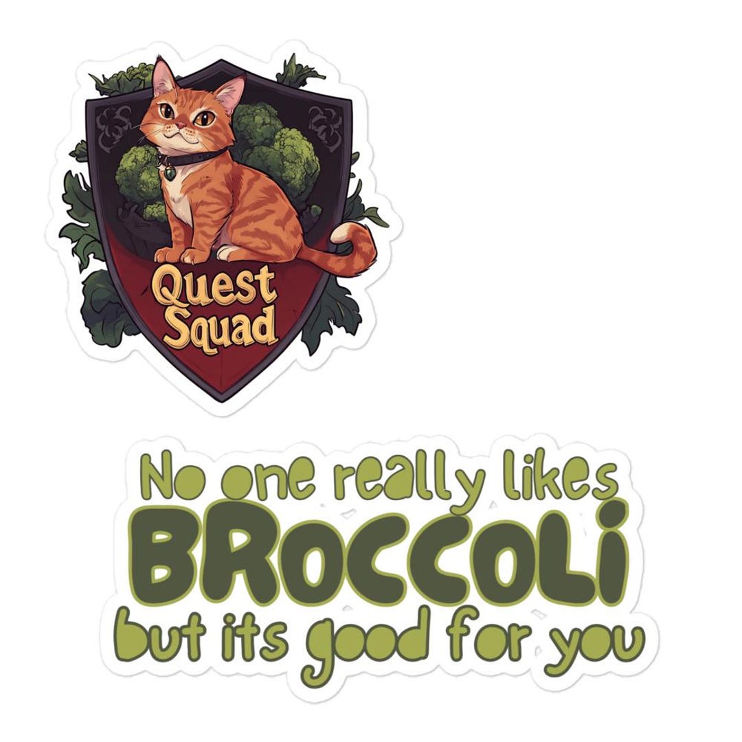 Onyx Storm | Quest Squad | Broccoli the Cat Sticker | No One Likes ...