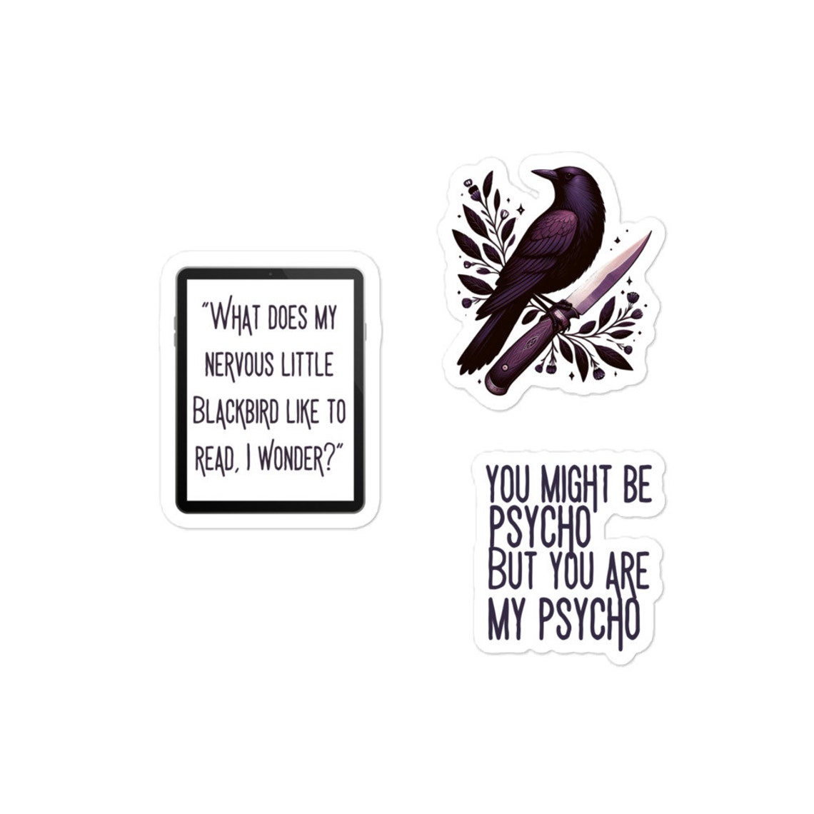 Butcher & Blackbird Stickers: High Opacity Vinyl, Bubble-free - Etsy