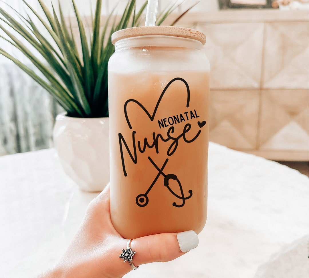 NICU Nurse Iced Coffee Cup, Neonatal Practitioners Beer Can Glass ...