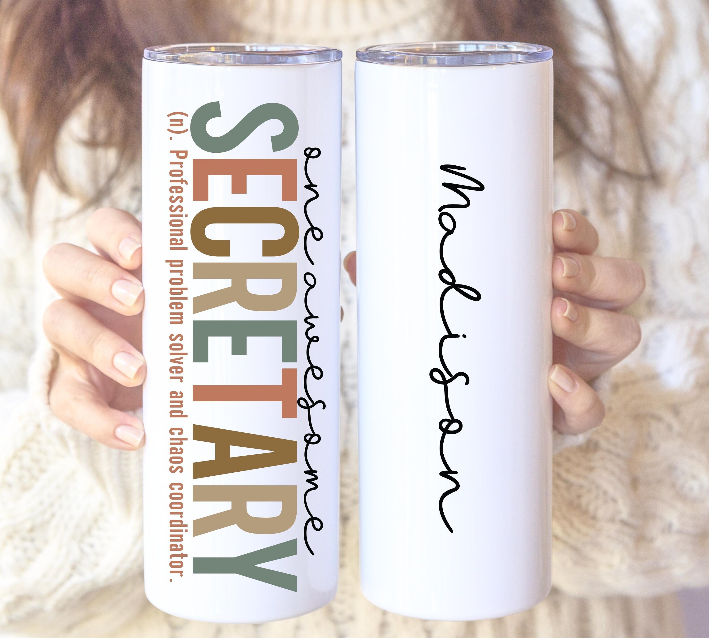 Secretary Day Gift Tumbler Cup, Secretaries Day Secretary Gift, Admin ...