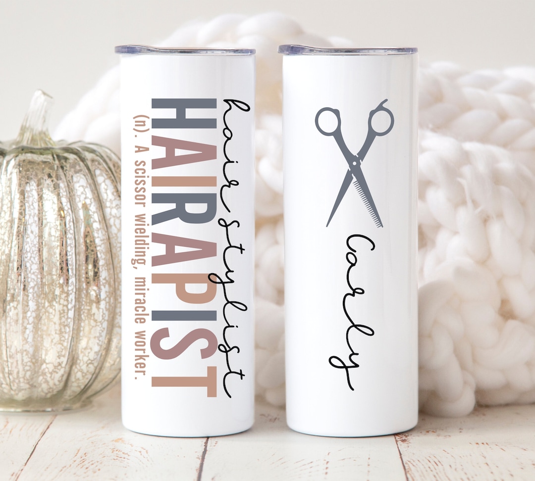 Hair Stylist Gift, Hair Stylist Tumbler, Hairdresser Gift, Hairapist ...