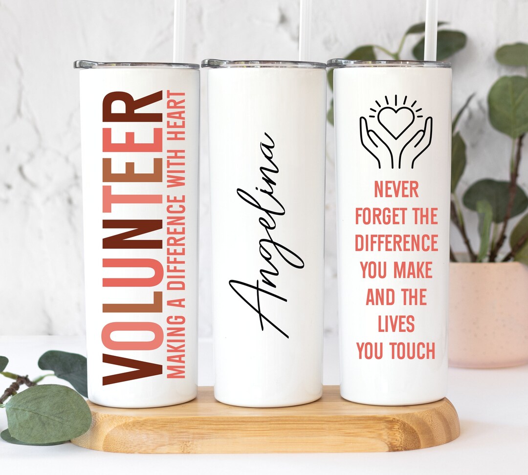 Volunteer Appreciation Gift Tumbler Cup, Church Volunteer Gifts ...