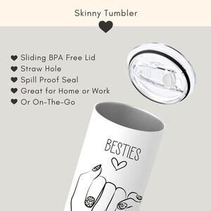Bestie Tumbler Cup Best Friend Birthday Gift Pinky Promise - Etsy