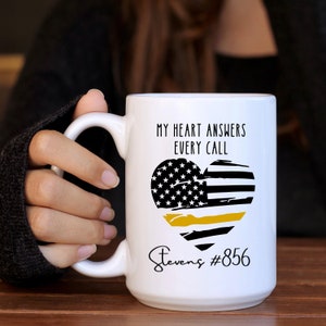 911 Dispatcher Gift, 911 Dispatcher Tumbler, Thin Gold Line Dispatcher ...