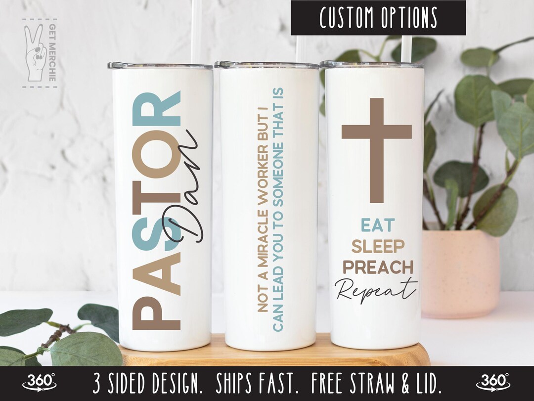 Pastor Tumbler Preacher Tumbler Cup, Christian Gift for Pastor ...