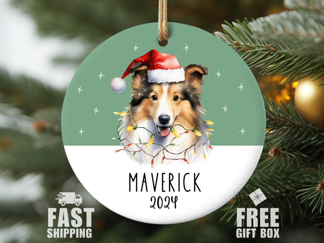 Personalized Sheltie Ornament Dog Owner Gift, Shetland Sheepdog ...