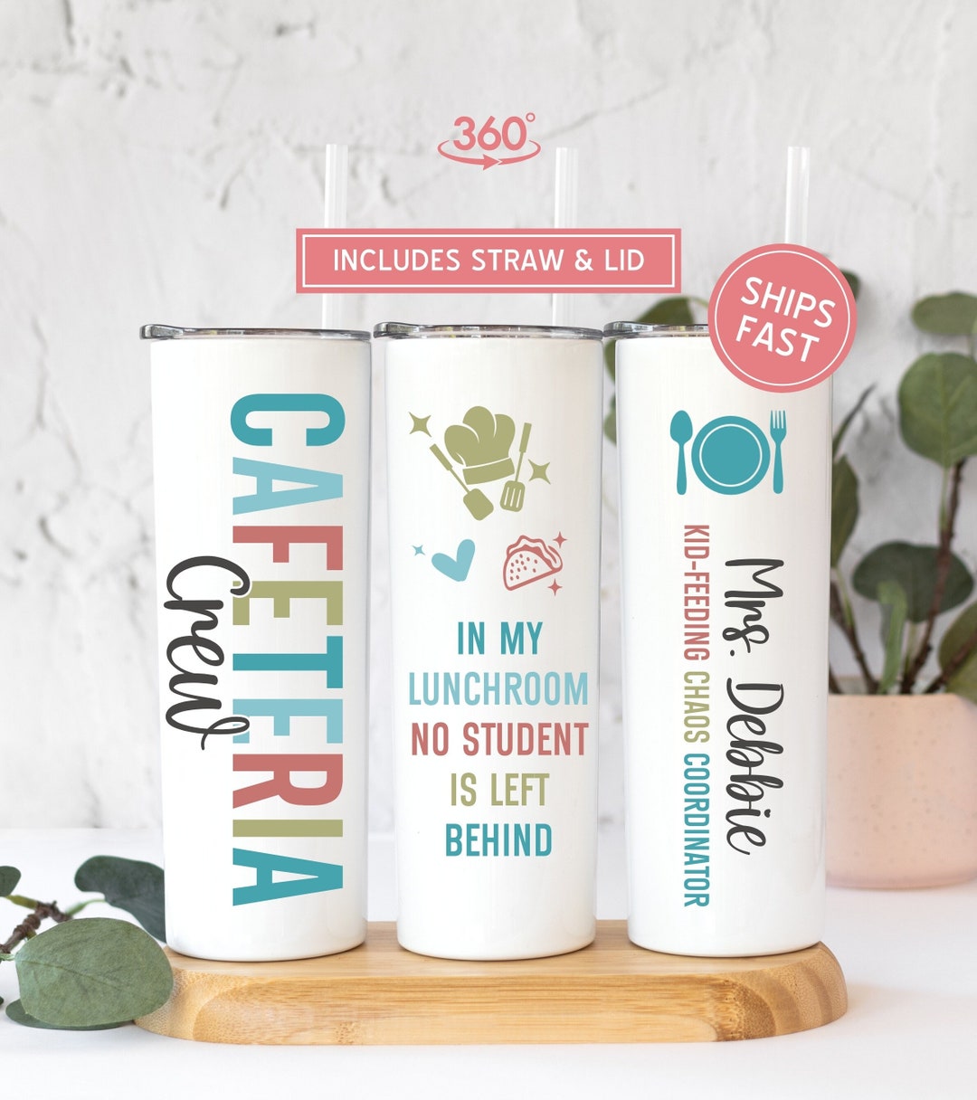 Cafeteria Crew Tumbler Personalized, Lunch Lady Gifts, Cafeteria Worker ...