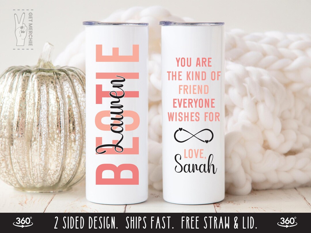 Bestie Tumbler Cup, Personalized Best Friend Gifts, Bestie Gifts ...