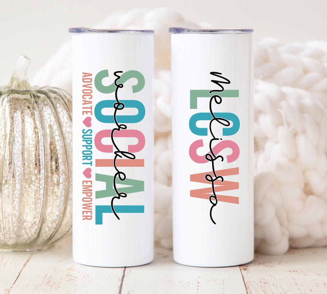 LCSW Tumbler, MSW Gift, LCSW Gift, Msw Tumbler Cup, Social Work Gift ...
