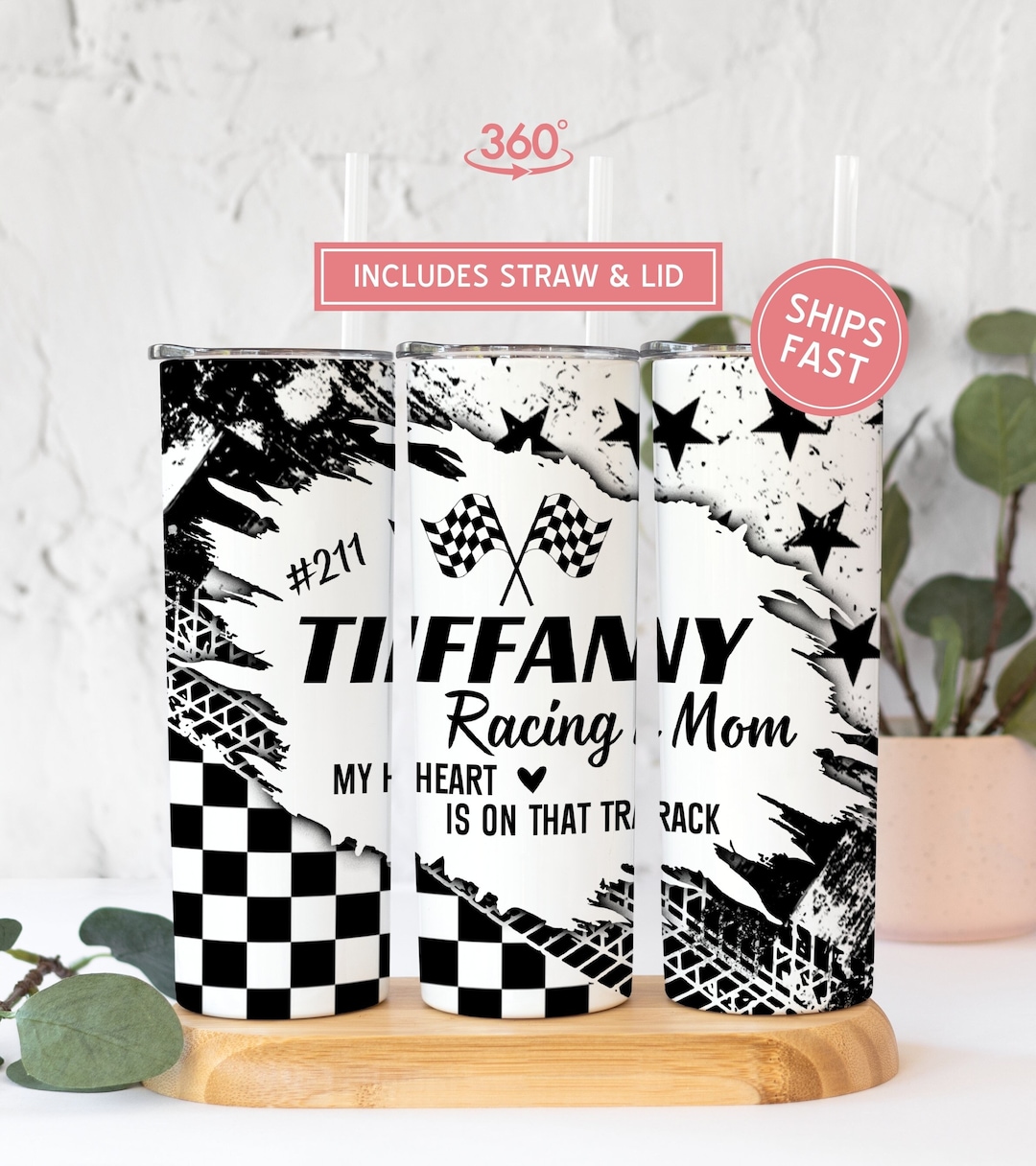 Racing Mom Tumbler Cup, Race Mom Racing Gifts, Race Day Travel Mug ...