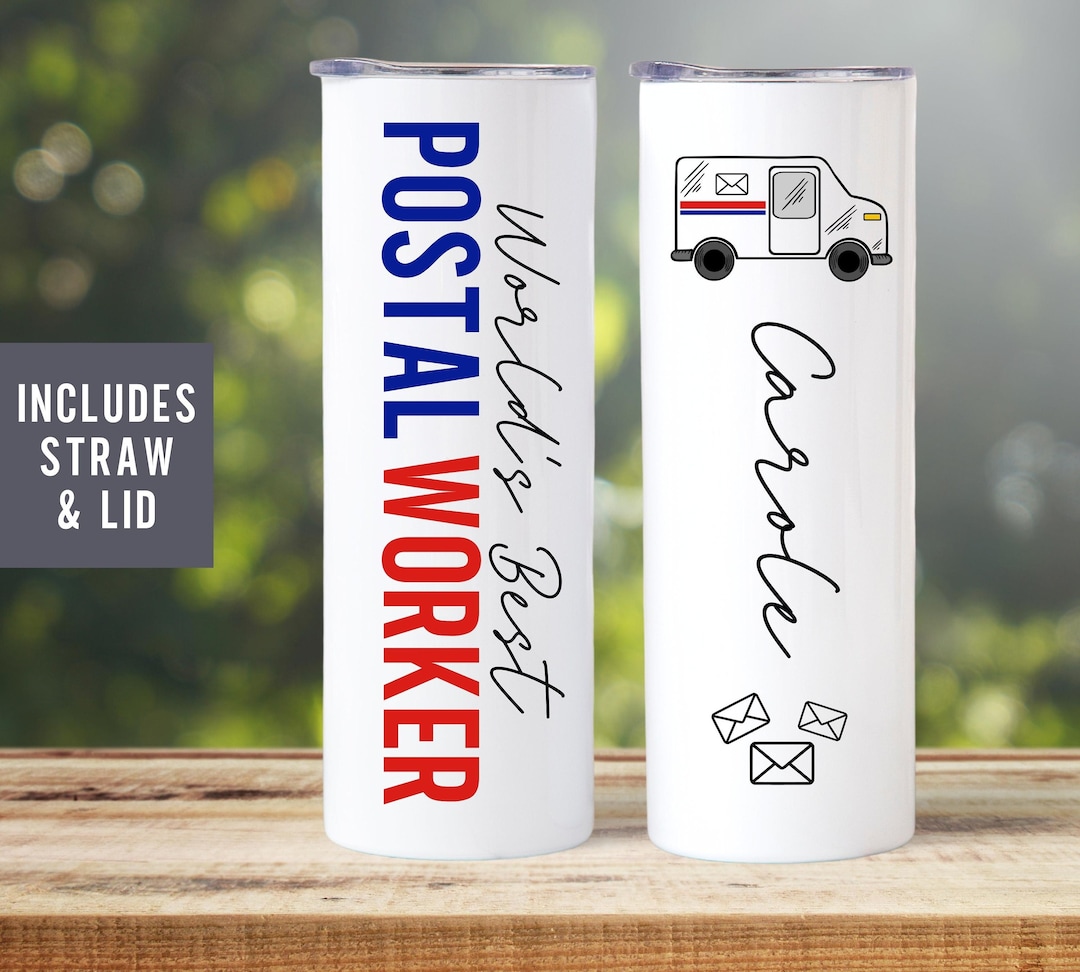 Postal Worker Tumbler Cup, Postal Worker Gift, Mailman Gift, Postal ...
