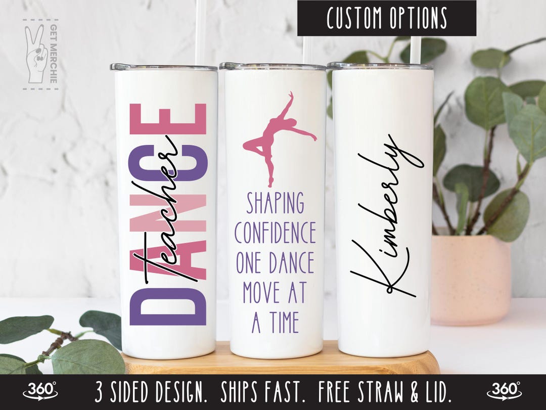 Personalized Dance Teacher Tumbler, Dance Instructor Gift, Dance Coach ...