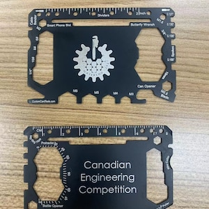 100x Laser Etched Custom Card Multi Tool - Unique Business Cards, EDC ...
