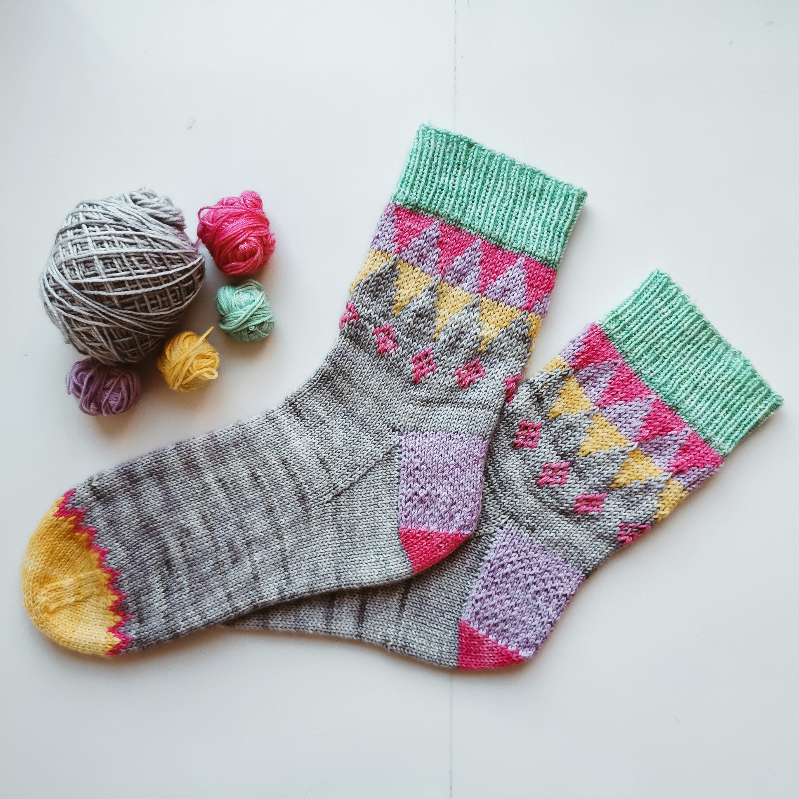 Circus Socks. Knitting Pattern. Sock Pattern. Knitting. - Etsy