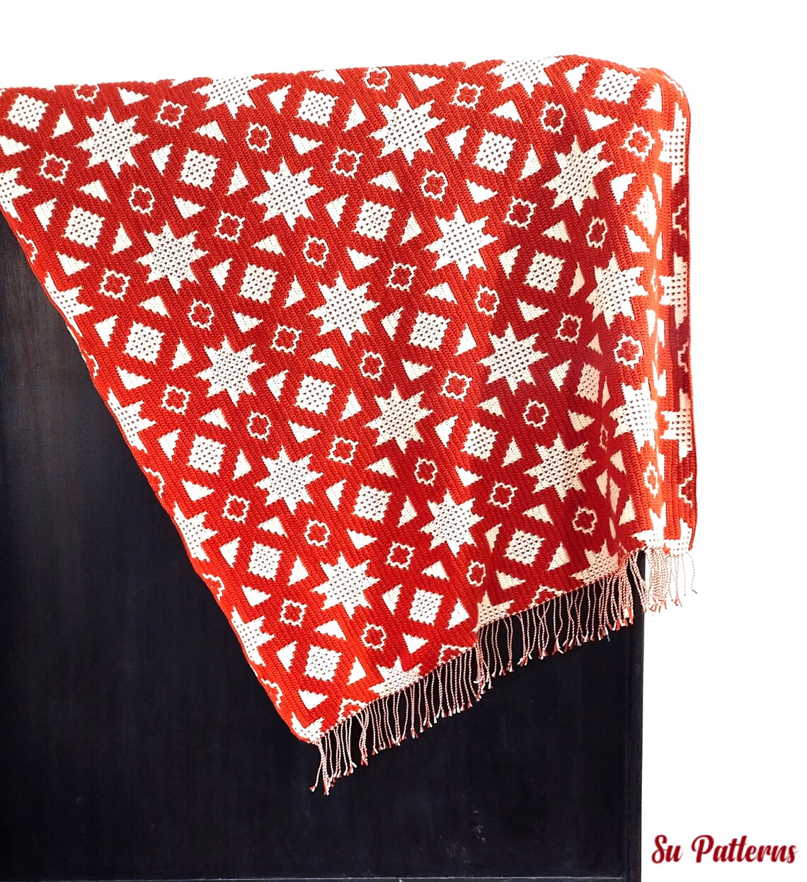 Mosaic Crochet Throw Mosaic Crochet Blanket Mosaic Crochet - Etsy