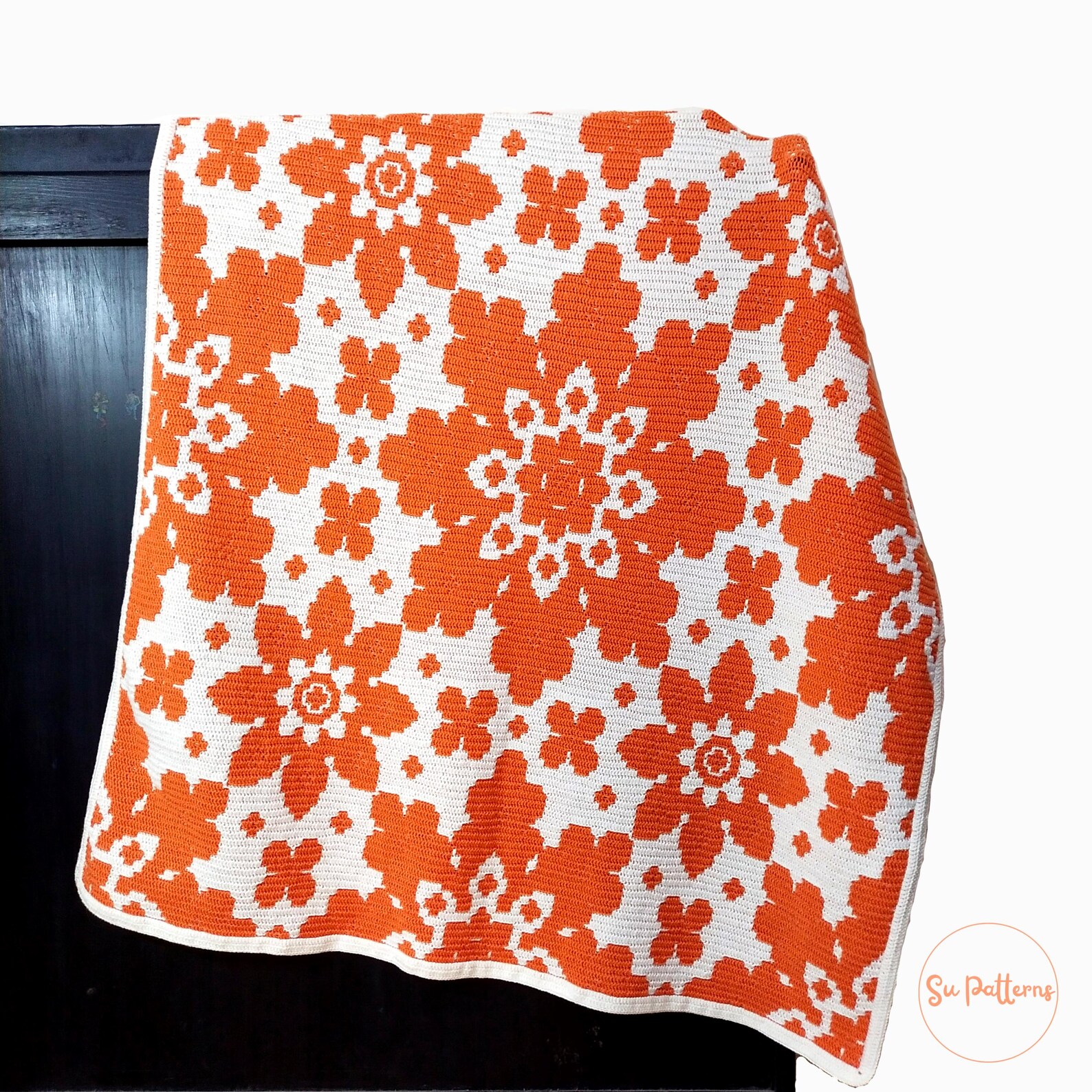 Spring Bliss Mosaic Crochet Throw Pattern (PDF Pattern) - Etsy