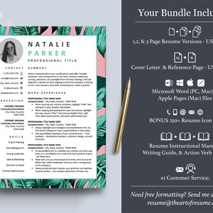 Resume Template With Photo, Creative Resume Template, Modern Resume ...