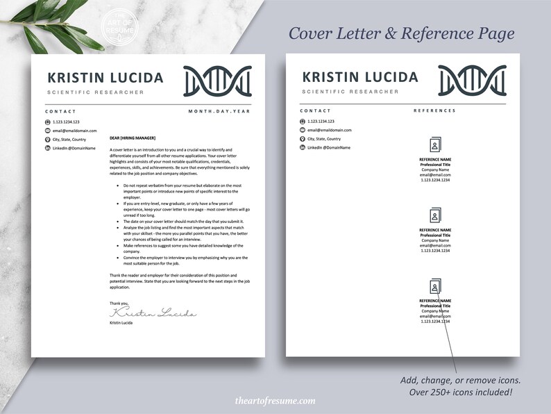 Science Resume CV Template Data Scientist Resumes - Etsy