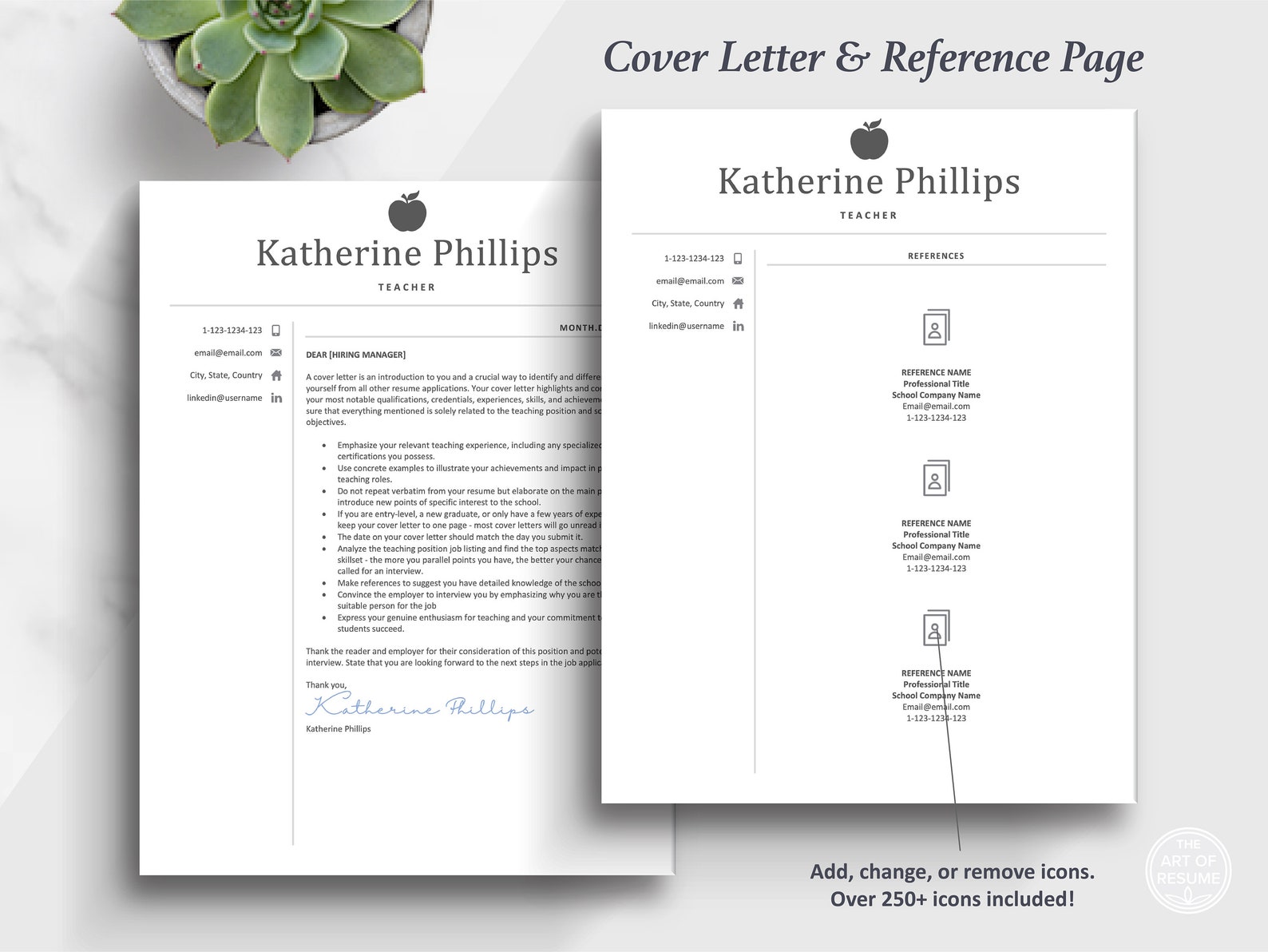 Teacher Resume Template Word, Pages, Teaching Resume, Teacher CV ...