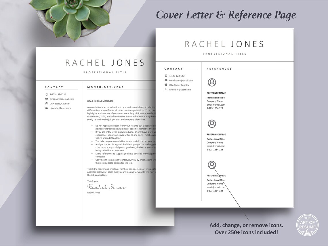 Resume Template Bundle, Modern Resume Template, Resume Download, CV ...