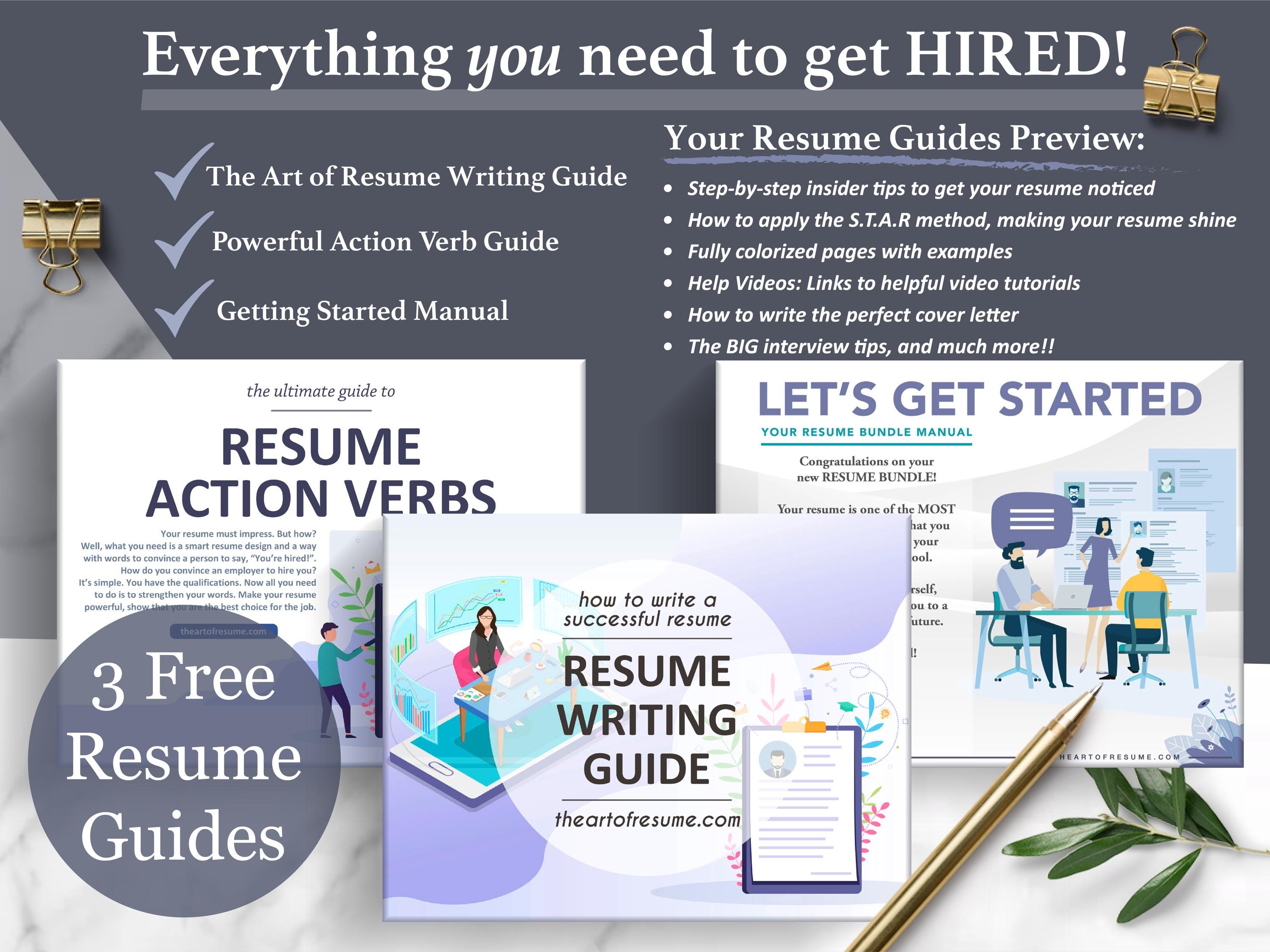 ATS Friendly Resume Template for Teachers | Teaching Resume Bundle for ...