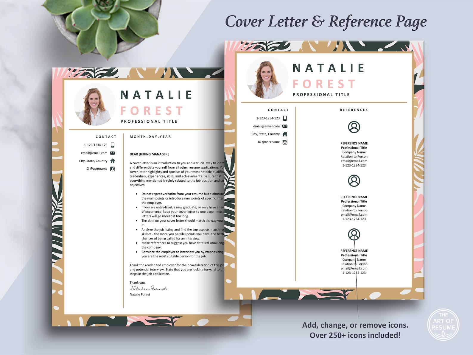 Resume Templates With Photo, Creative Resume Template, CV Template ...
