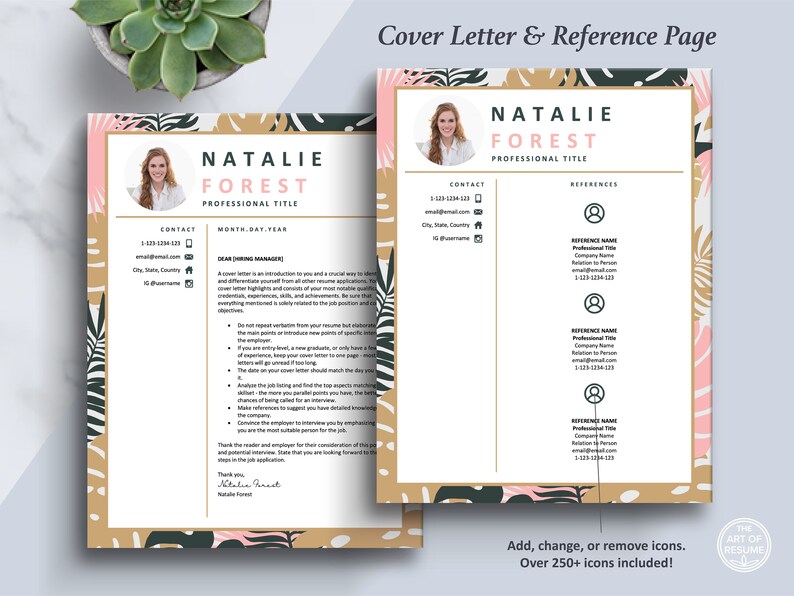 Resume Templates With Photo, Creative Resume Template, CV Template ...