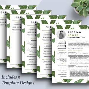 Creative Resume CV Template, Resume Template Design, Resume With Photo ...