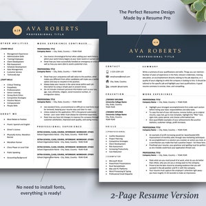 Executive Resume Templates - Resume Template Word, Mac Pages ...