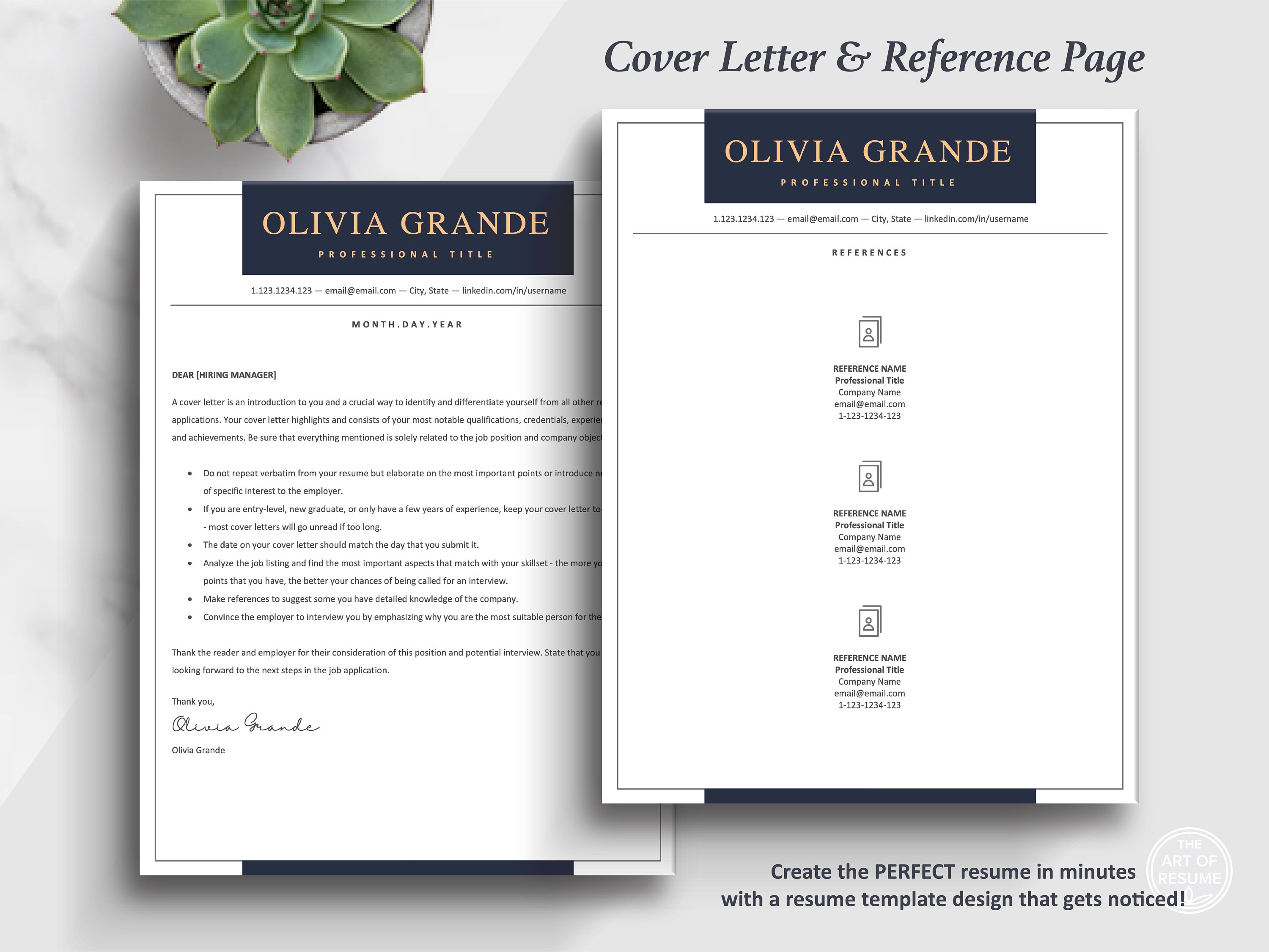 Resume Templates (3 Resume Designs) Professional Resumes, Executive ...