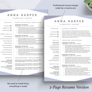 Teaching Resume Templates, Creative Resume Teacher, Resume Template ...